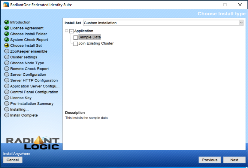 How can I exclude and not install the example/samples data and virtual ...